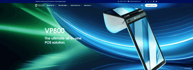 Valor VP800 Features and Specifications - Host Merchant Services